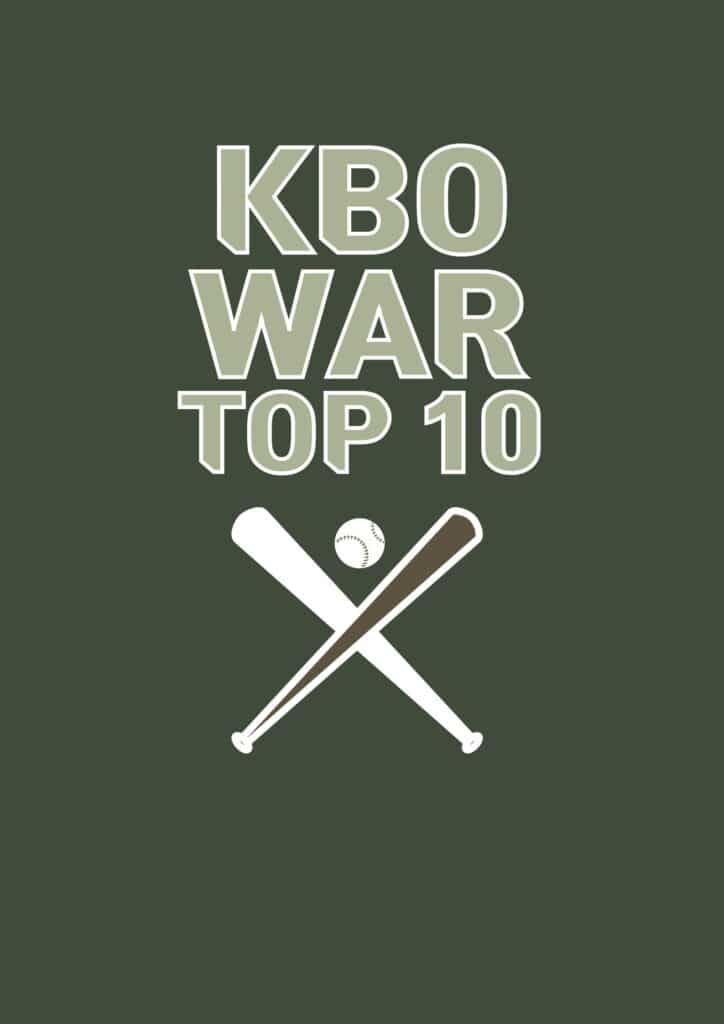 KBO 타자 WAR TOP 10 – 방망이를 넘어, 팀 승리에 가장 크게 기여한 선수는? - 음팡짱의 이모저모